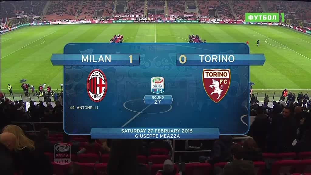 Милан - Торино 1:0 видео