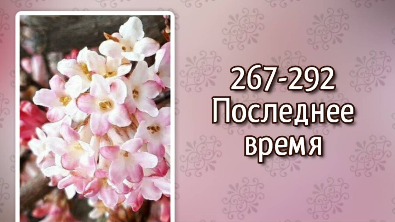 Гимны надежды 267-292 Последнее время