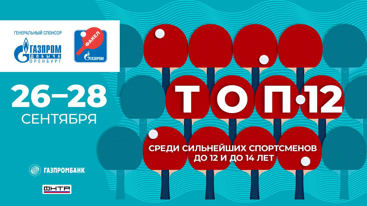 «ТОП-12» среди сильнейших спортсменов до 12 и до 14 лет. 26-28 сентября 2024