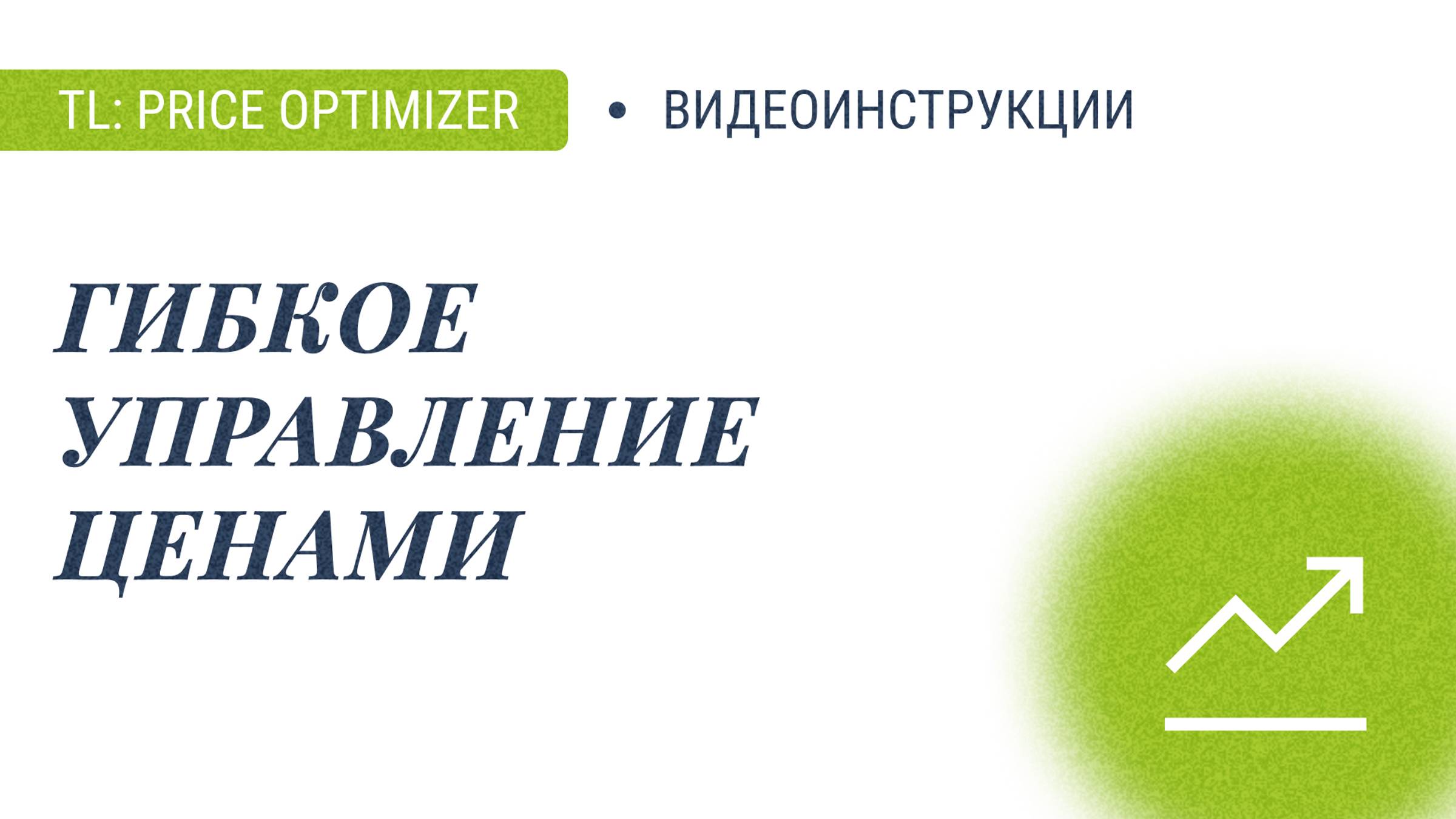 Видеоинструкции. TL: Price Optimizer