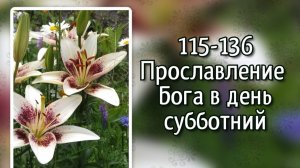 Гимны надежды 115-136 Прославление Бога в день субботний