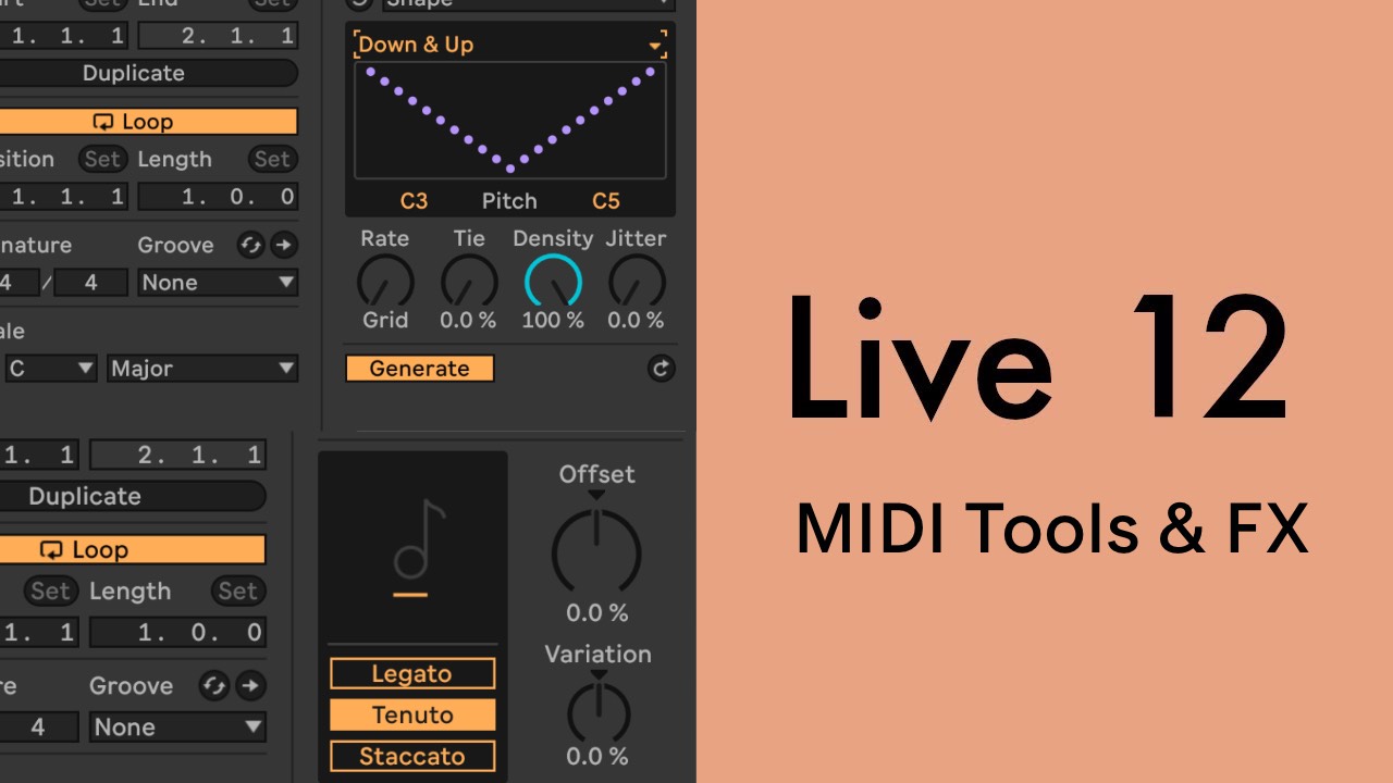 ABLETON LIVE 12 - MIDI TOOLS и FX