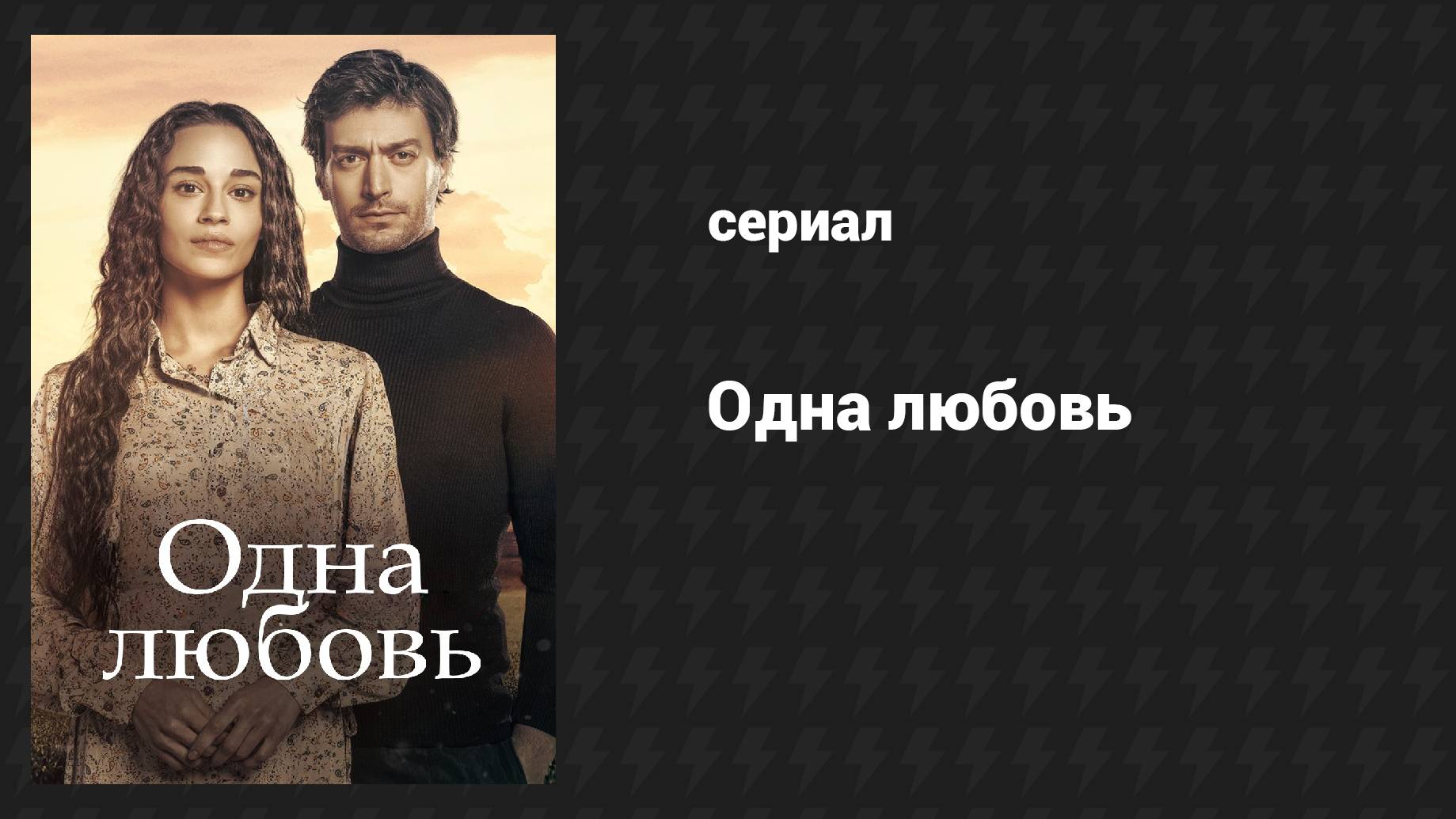 Одна любовь (сериал, 2024)