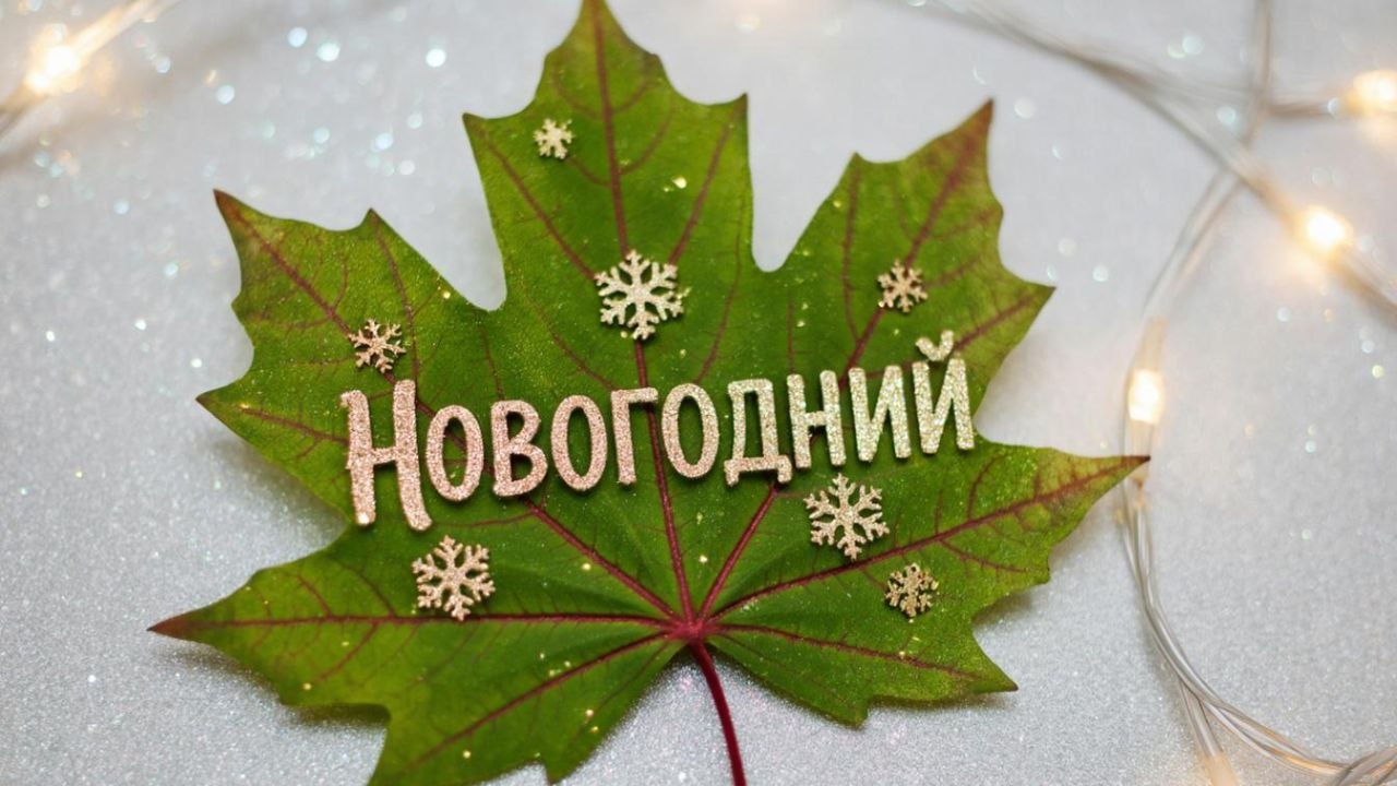 Новогодний лист