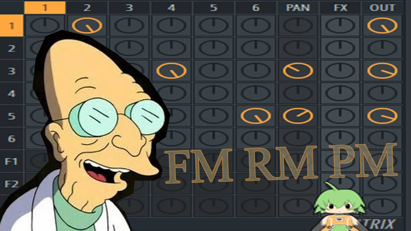 FM, RM, AM, PM синтез