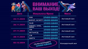 42-й фестиваль самодеятельного студенческого творчества первокурсников ″Внимание! Ваш выход!″