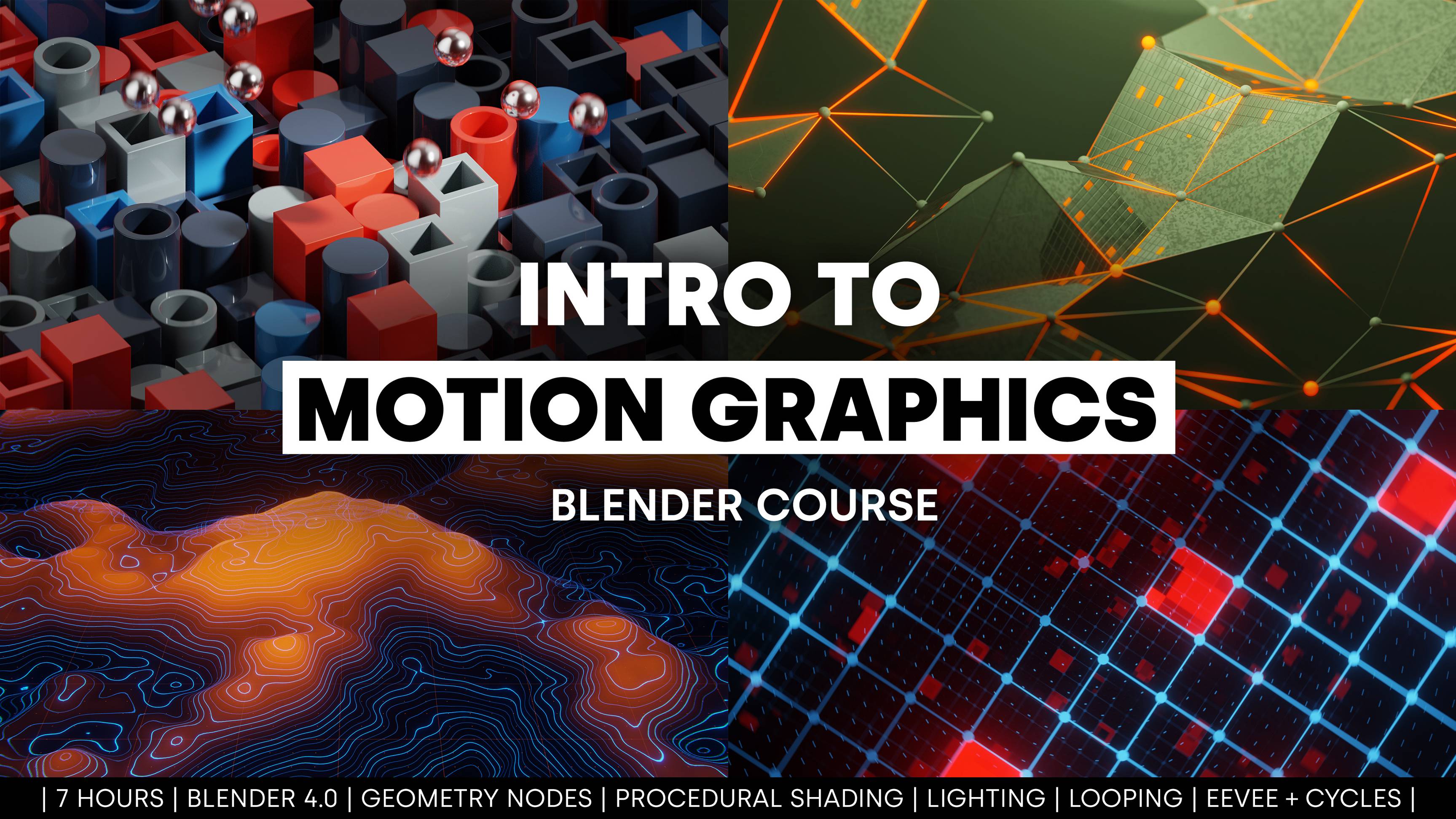 BLENDER | Intro To Motion Graphics видео уроки Blender