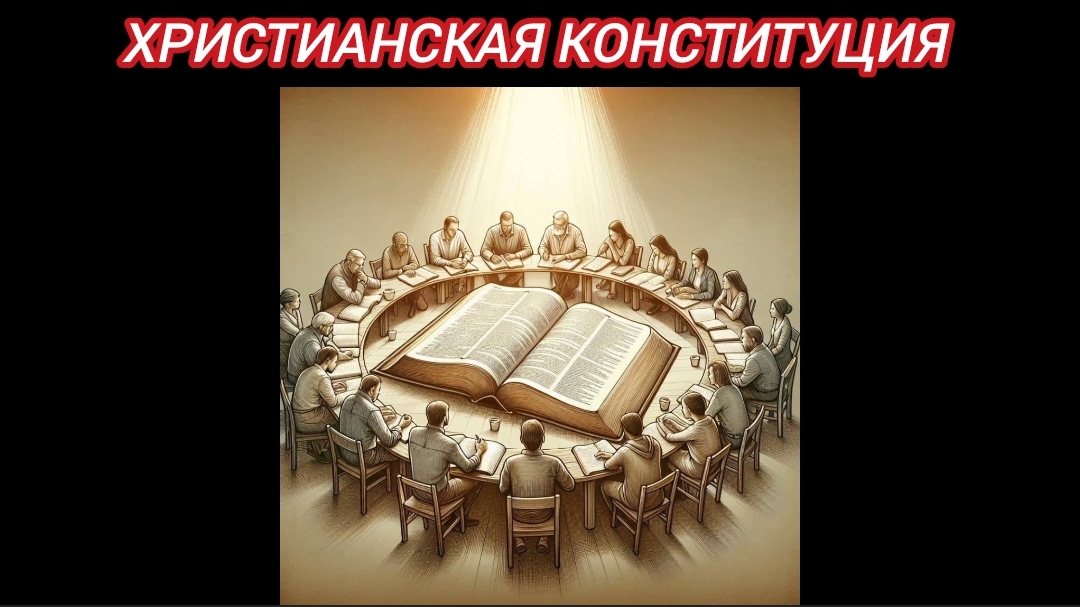 ХРИСТИАНСКАЯ КОНСТИТУЦИЯ.