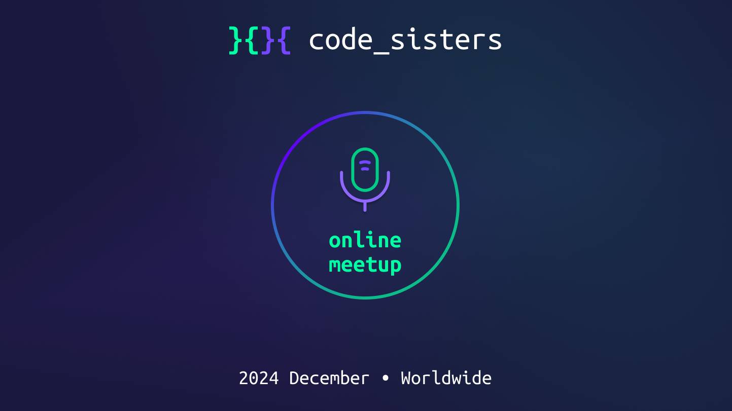 MeetUp, sisters! Предновогодний онлайн митап 24 декабря 2024