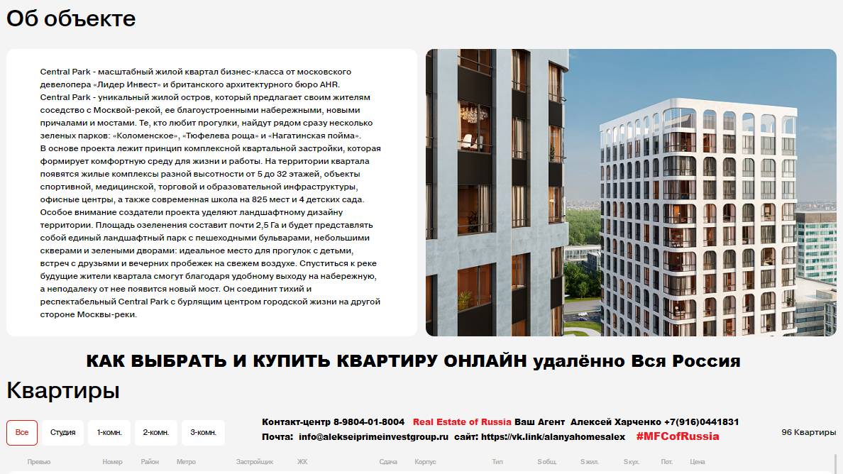 Real Estate of Russia #MFCofRussia