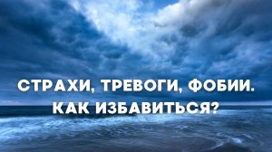 Страхи, тревоги, фобии. Как избавиться?