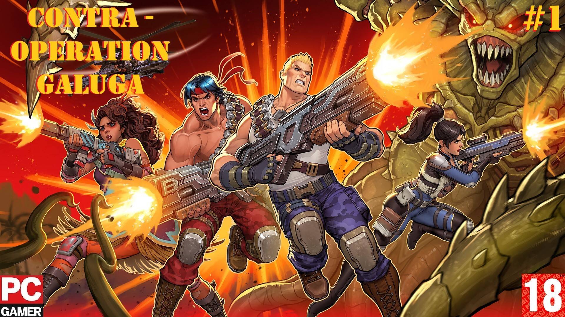 Contra - Operation Galuga (PC) - Прохождение игр. (2024)(без комментариев)