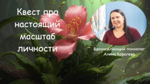 Квест про настоящий масштаб личности