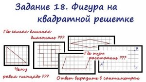 18 задание из ОГЭ по математике. Фигура на квадратной решетке