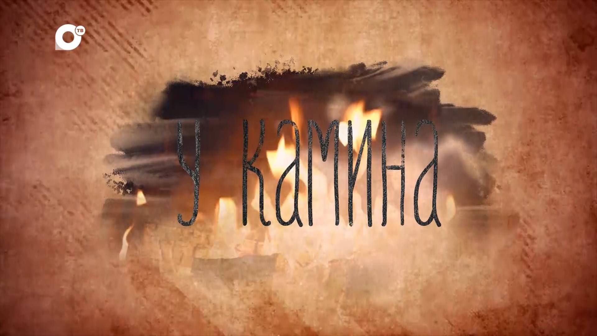 У камина