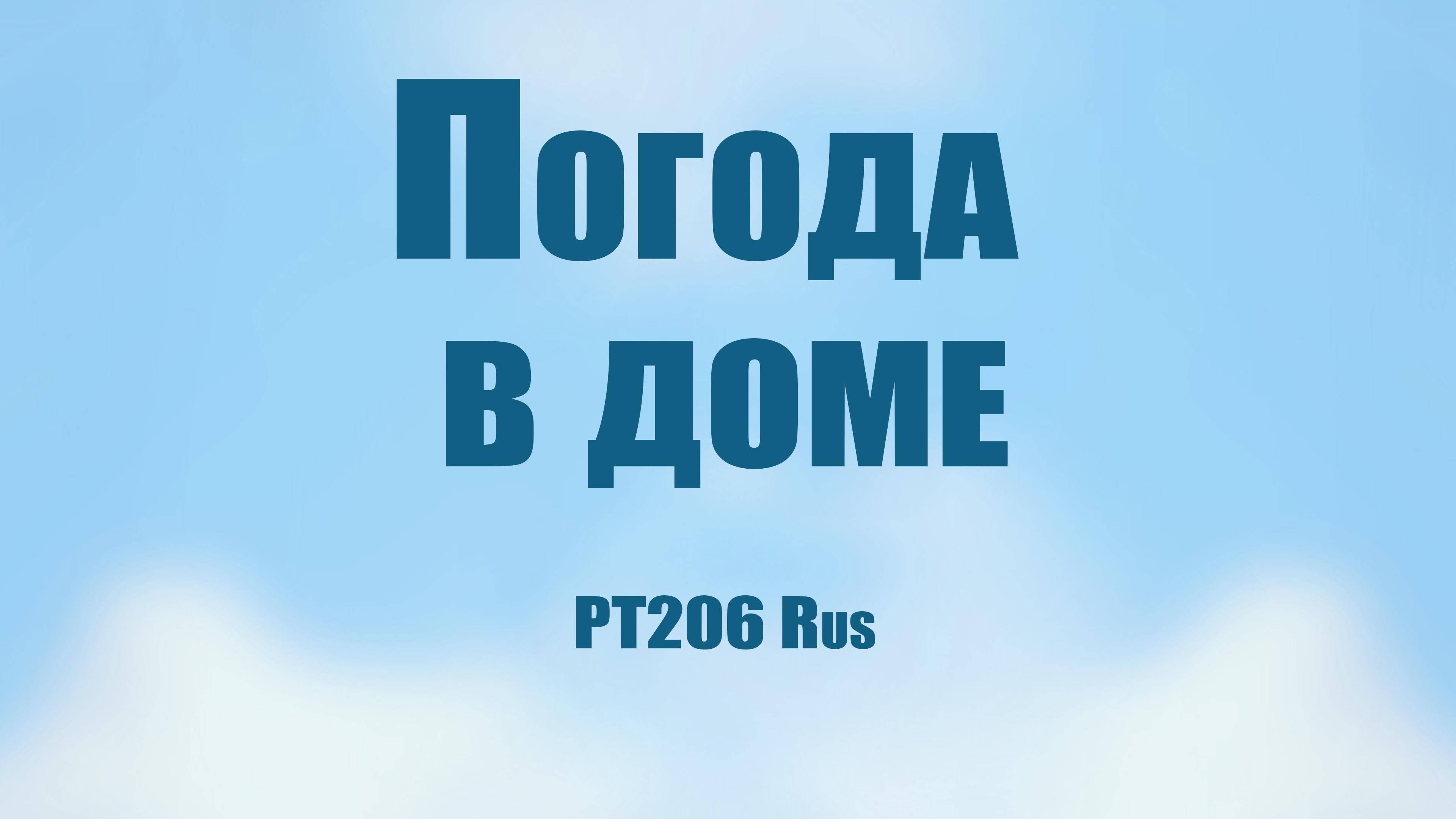 Погода в доме PT206