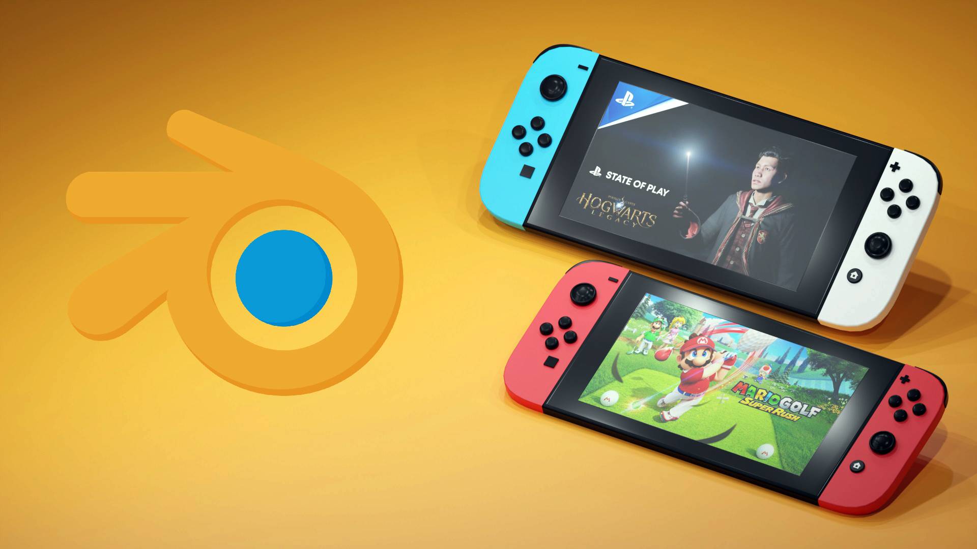 BLENDER | Create a Nintendo Switch Game Console видео уроки Blender