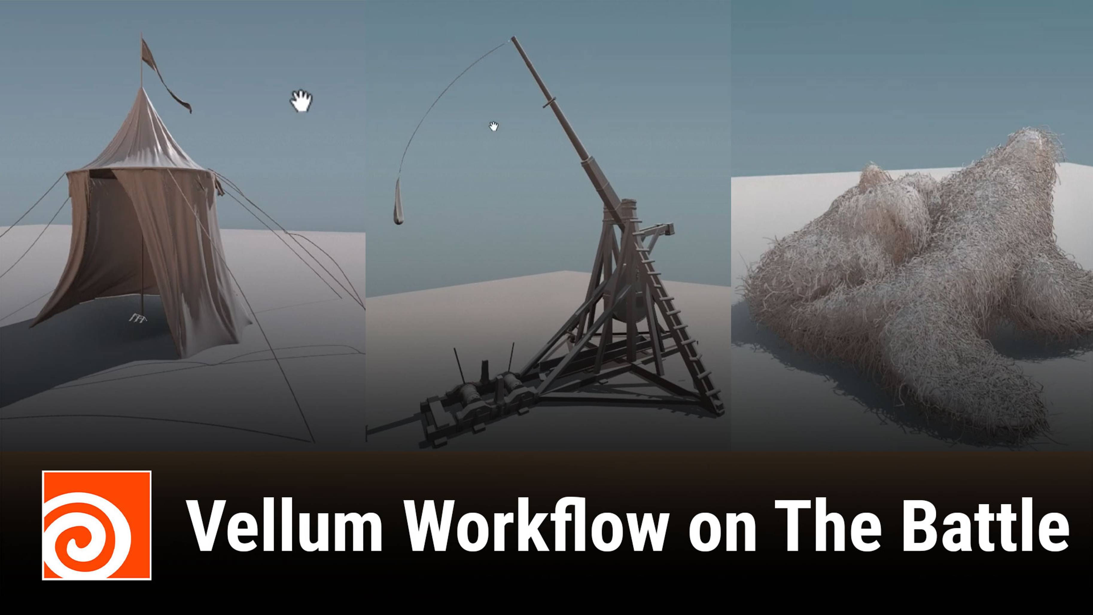 Houdini Vellum Workflow on The Battle