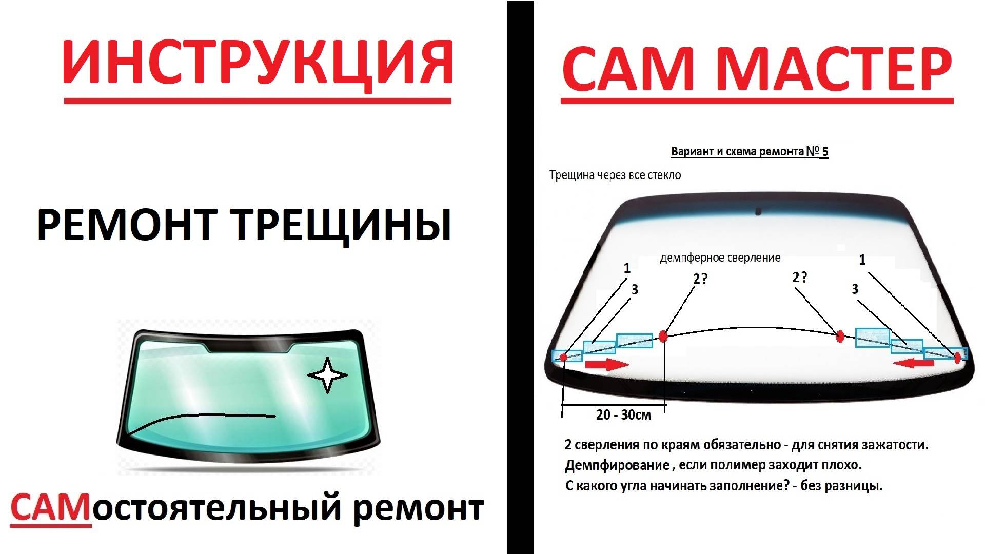 Сам мастер - инструкции по ремонту трещин