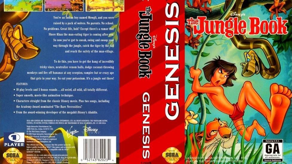 Sega Mega Drive 2 (Smd) The Jungle Book / Книга Джунглей Прохождение / Long Play