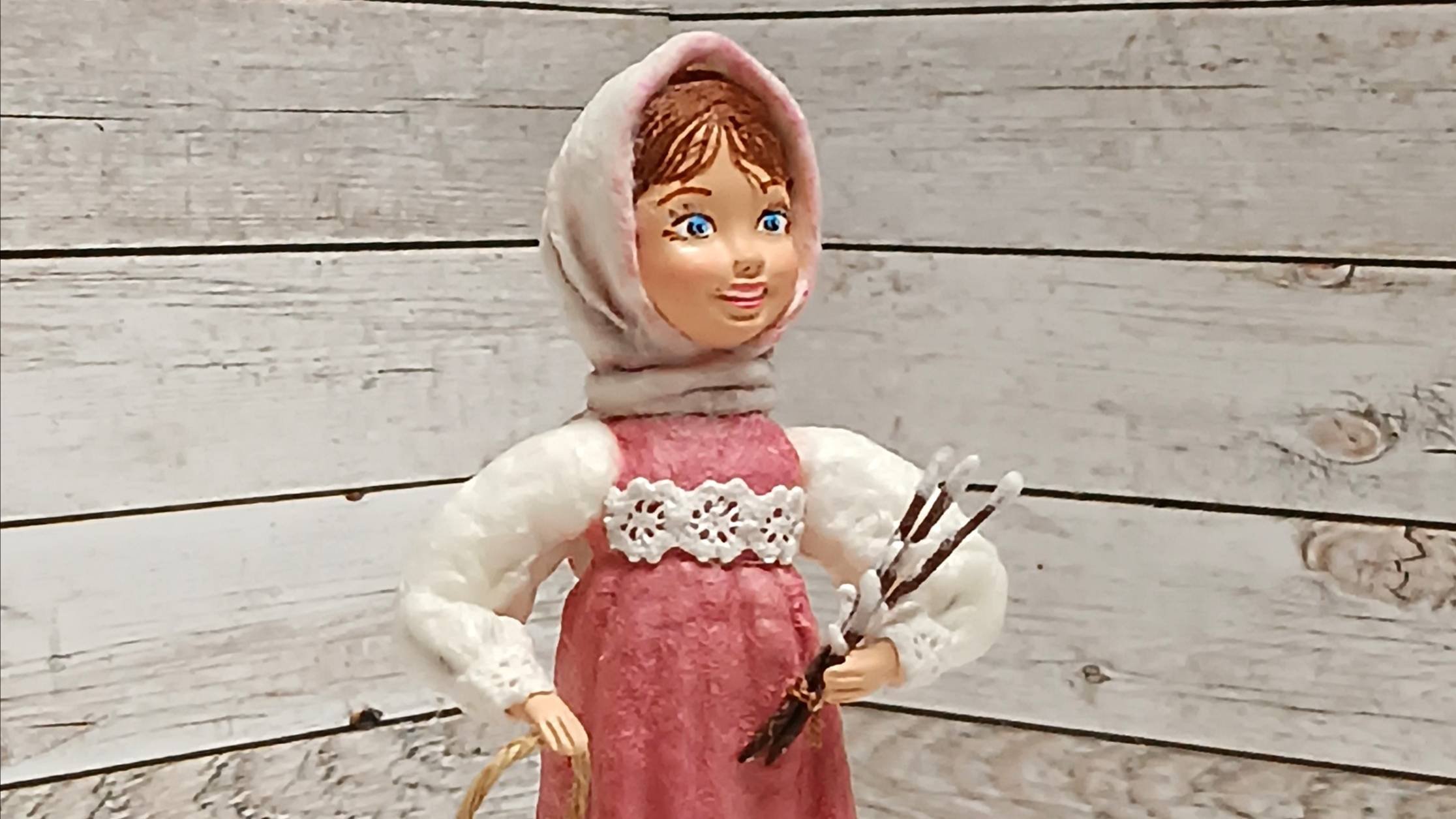 Пасхальная ватная игрушка ″Настенька″