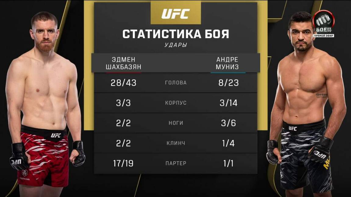 Изображение к видео: Эдмен Шахбазян против Андре Муниза на UFC 320