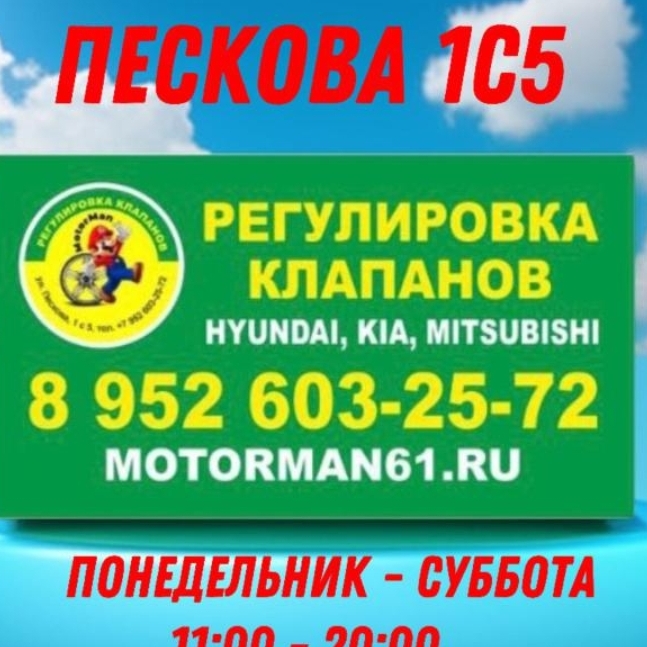 Регулировка клапанов. MotorMan61. Аватар автора