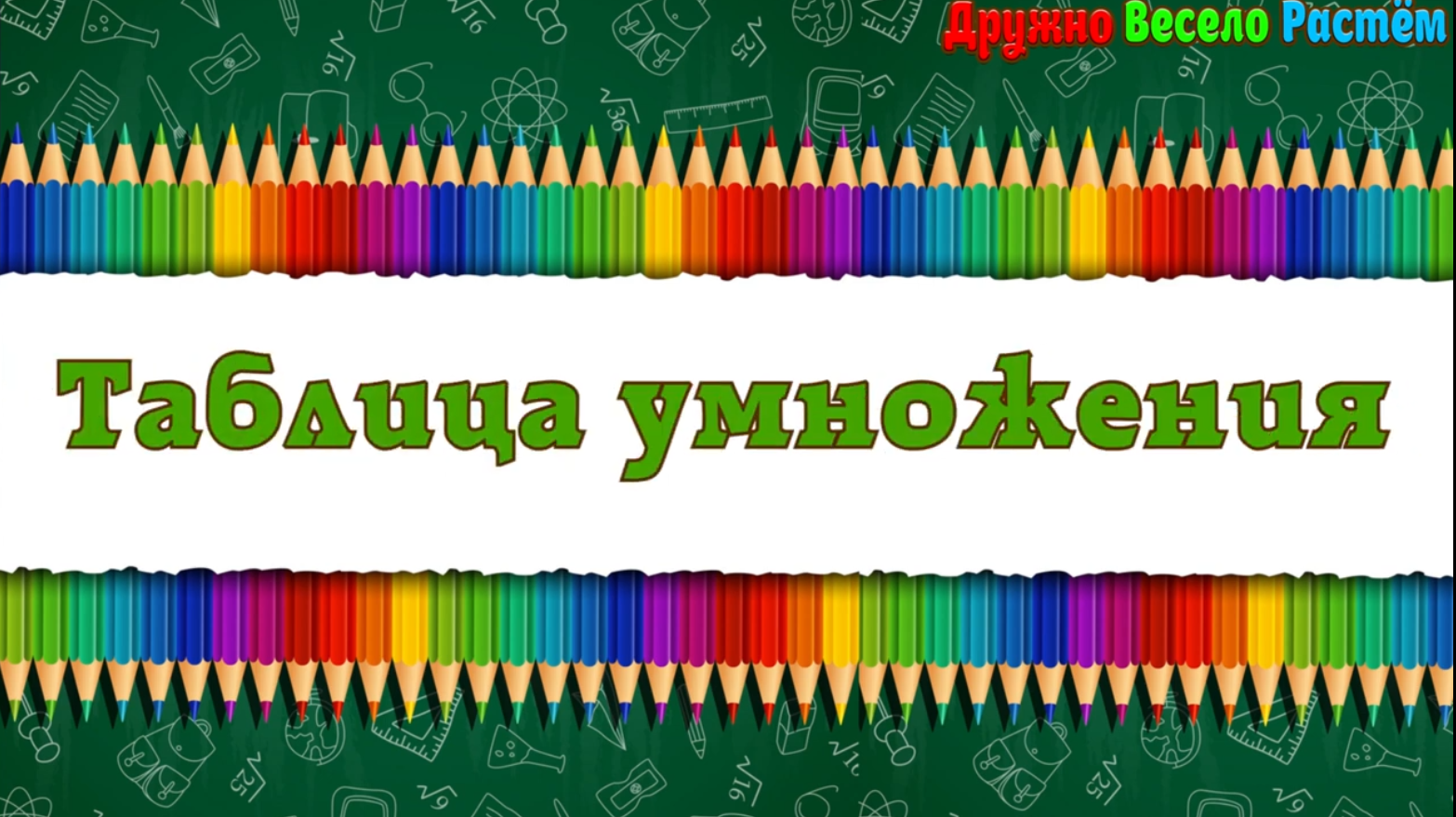 Таблица умножения от 1 до 10 + Быстрое Обучение таблицы умножения