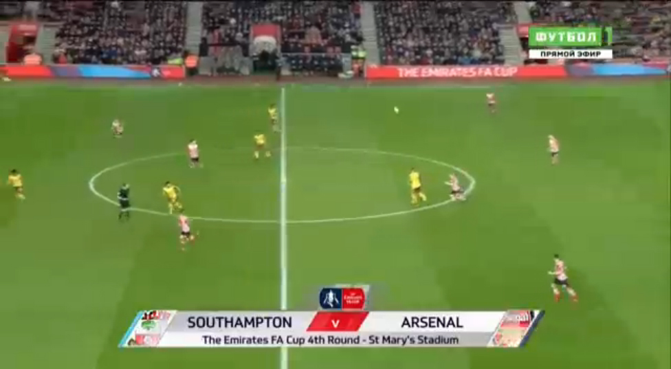 Саутгемптон - Арсенал 0:5 видео