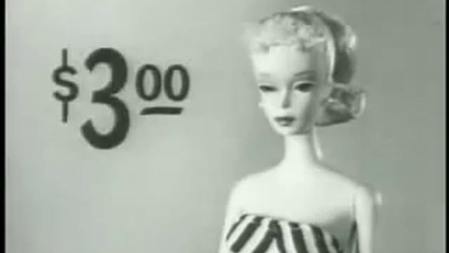 Реклама Барби Маттел 60-х годов (первая реклама Барби)