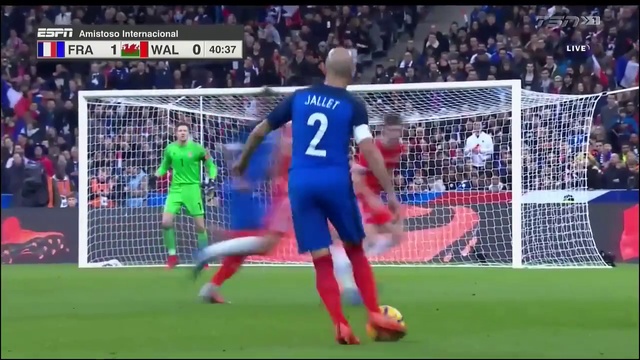 Франция - Уэльс 2:0 видео
