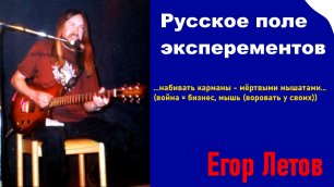 Смысл песен Егора Летова группы Гражданская оборона