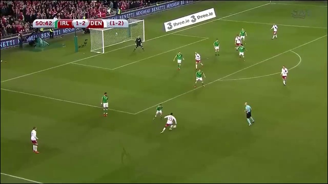 Ирландия - Дания 1:5 видео