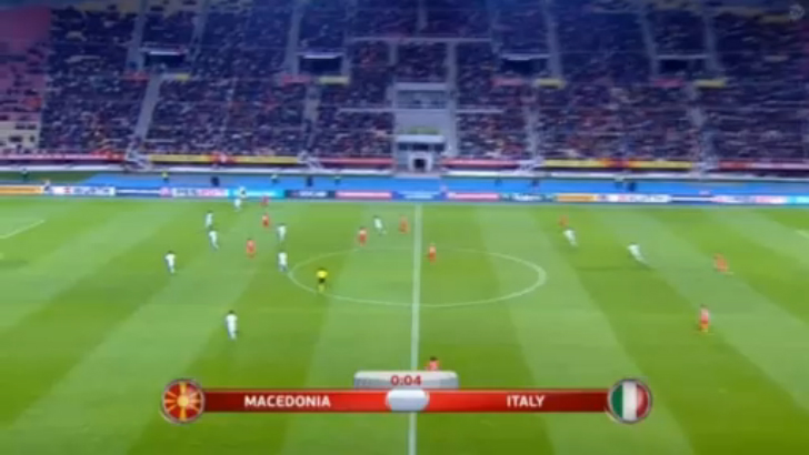 Македония - Италия 2:3 видео