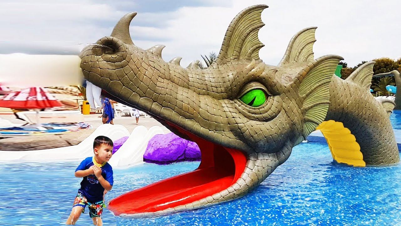 Crazy АКВАПАРК Видео для детей WATER PARK KIDS FUN Outdoor Playground for  kids Family Amusement Park - видео на Вокруг.ТВ.