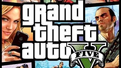 GTA 5, тачки на трамплине.