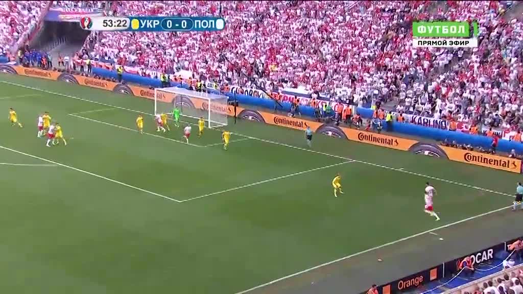 Украина - Польша 0:1 видео
