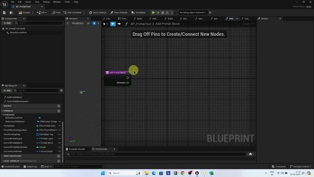 Префабы Unreal Engine 5.4 Blueprint и виджеты утилиты редактирования