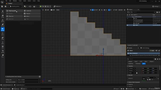 Modeling in Unreal Engine 5.4