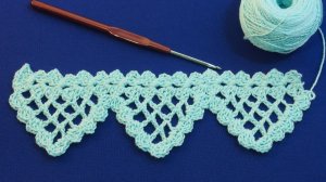 Кайма и обвязка крючком / Border  crochet