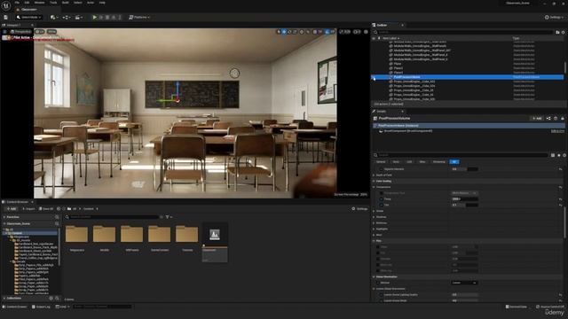 [Unreal] [blender] Unreal Engine 5, Blender - crating a classroom Enviroment