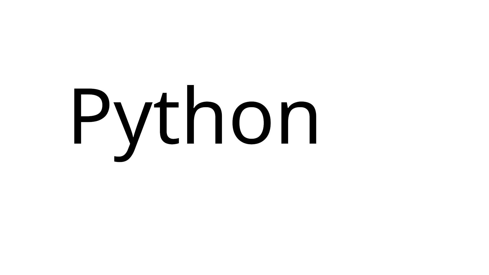 Python.