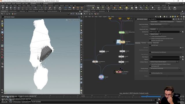 Fiber tearing product simulation