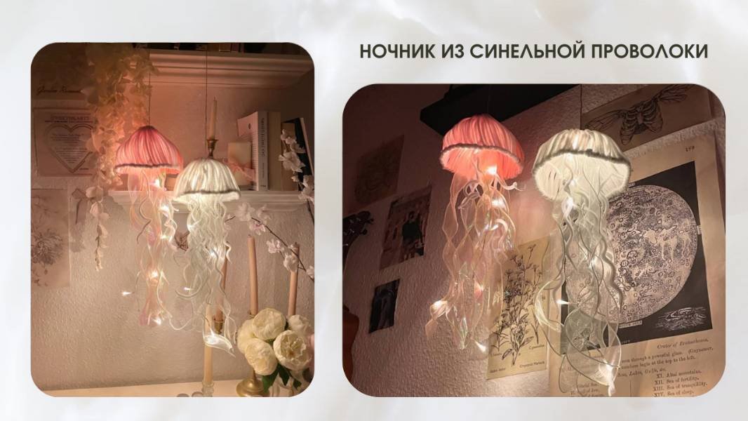 СВЕТИЛЬНИКИ ИЗ СИНЕЛЬНОЙ ПРОВОЛОКИ