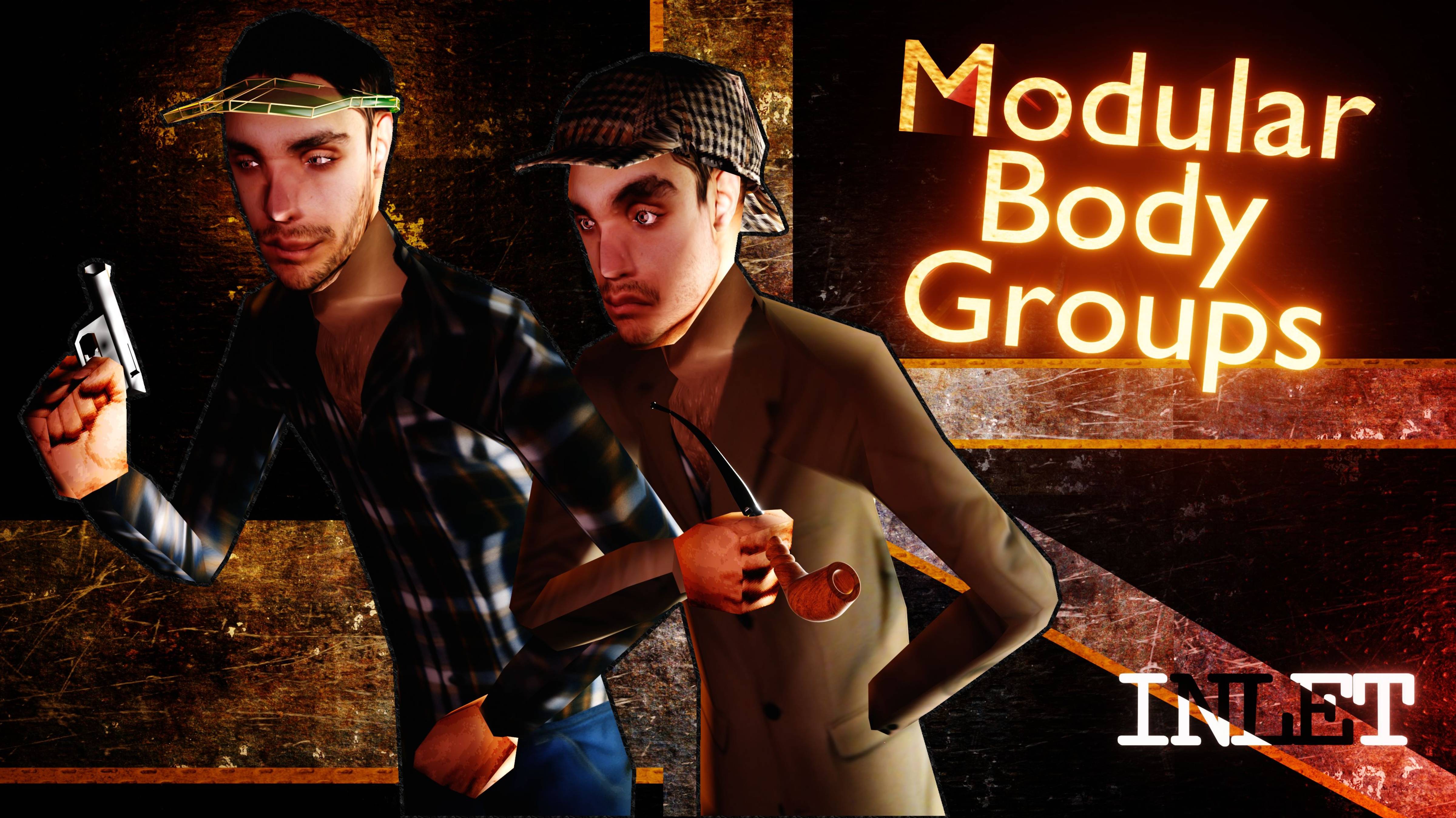 Blender Modular Body Groups