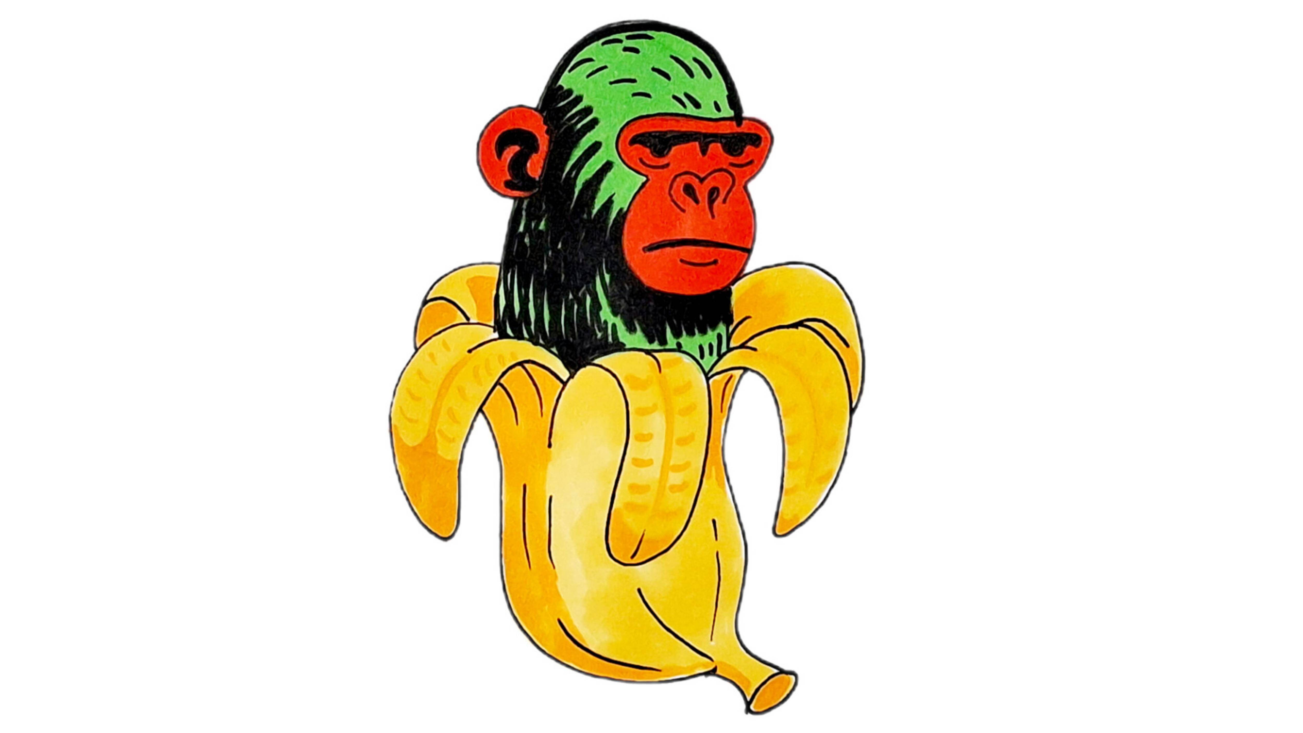 Как нарисовать мем Chimpanzini Bananini