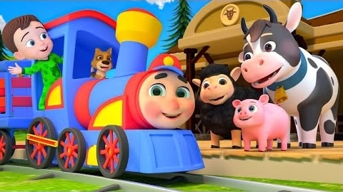 Песня о поезде | Choo Choo Train для детей + ЕЩЕ БОЛЬШЕ детских стишков и песенок