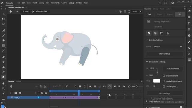 Running Elephant