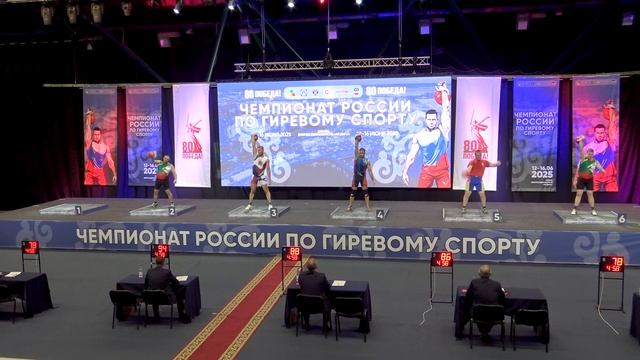 Рывок гири 32 кг свыше 95 кг группа Б Чемпионат России по гиревому спорту
