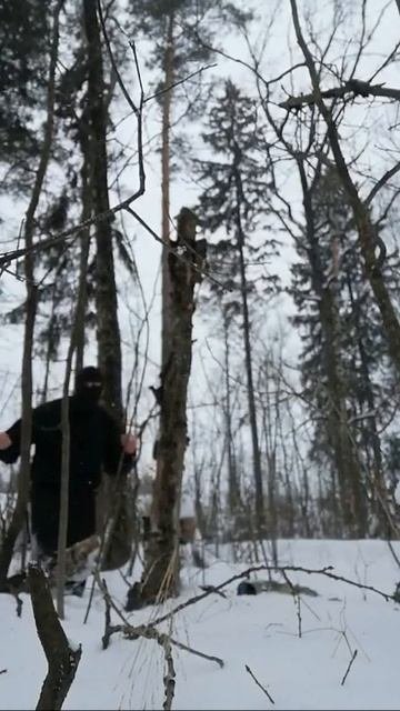 Ninja Kicks In Winter Forest / Удары Ниндзя На Зимнем Лесу - I
